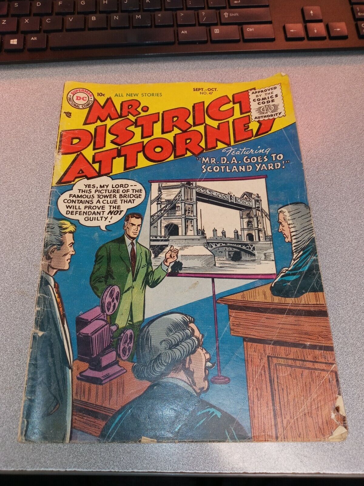 Mr. District Attorney #47 Dc Comics 1955 golden age precode tv radio ...