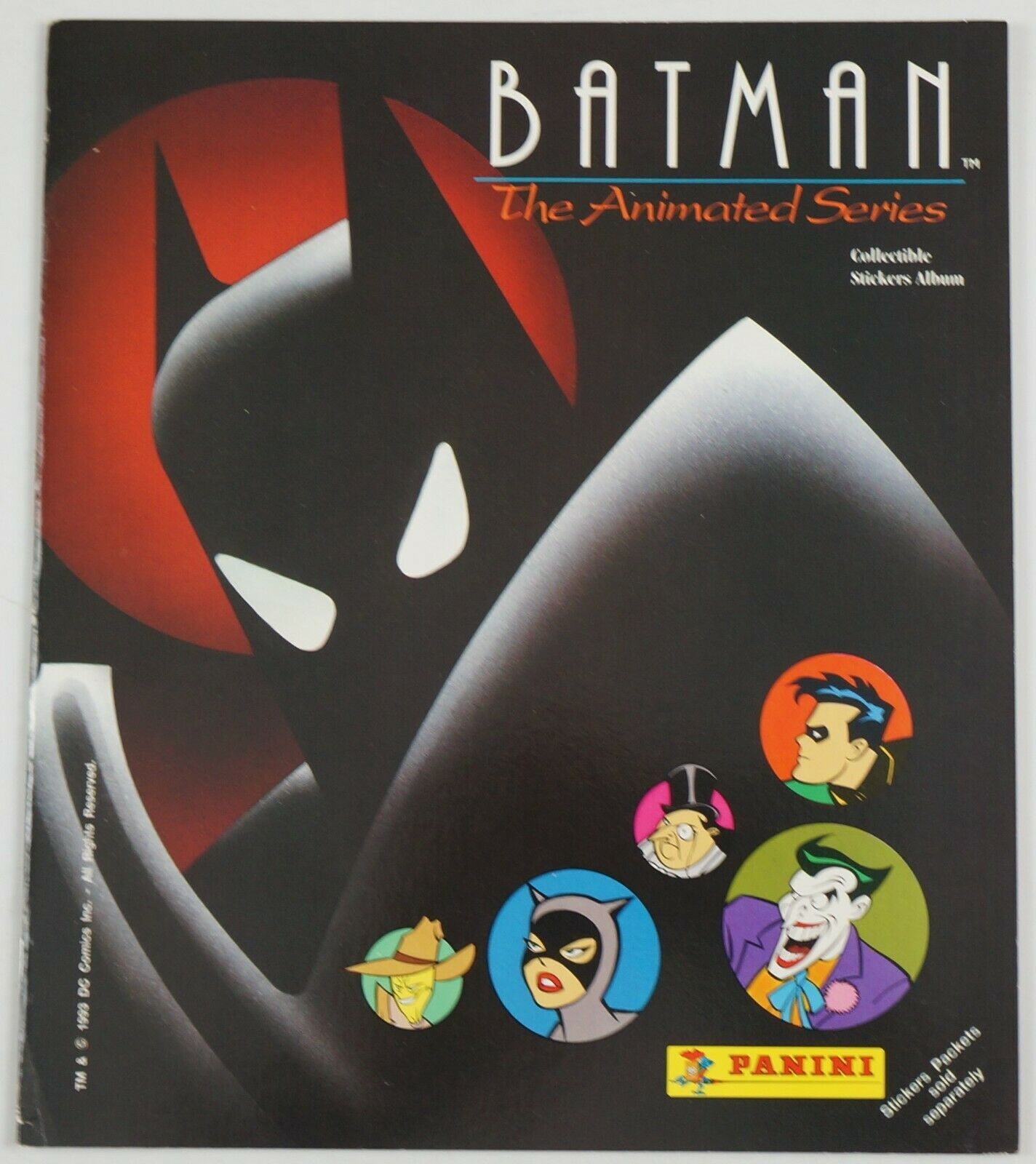 Batman: The Animated Series Collectible Stickers Album DC Comics Panini ...
