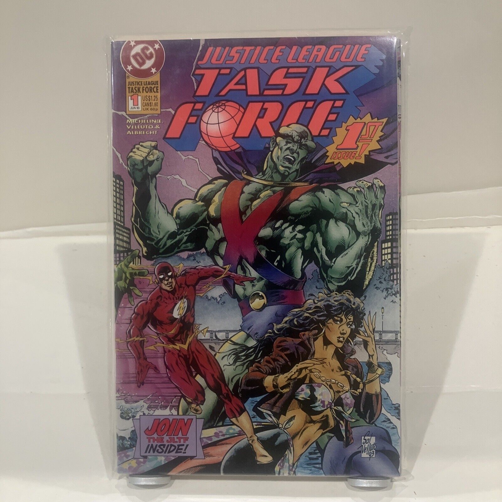Justice League Task Force #1 1st JLTF 1st Blitz JL Europe(Jun 1993 DC ...