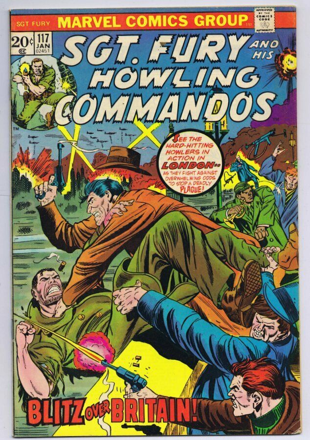 Sgt Fury #117 ORIGINAL Vintage 1974 Marvel Comics | Comic Books ...