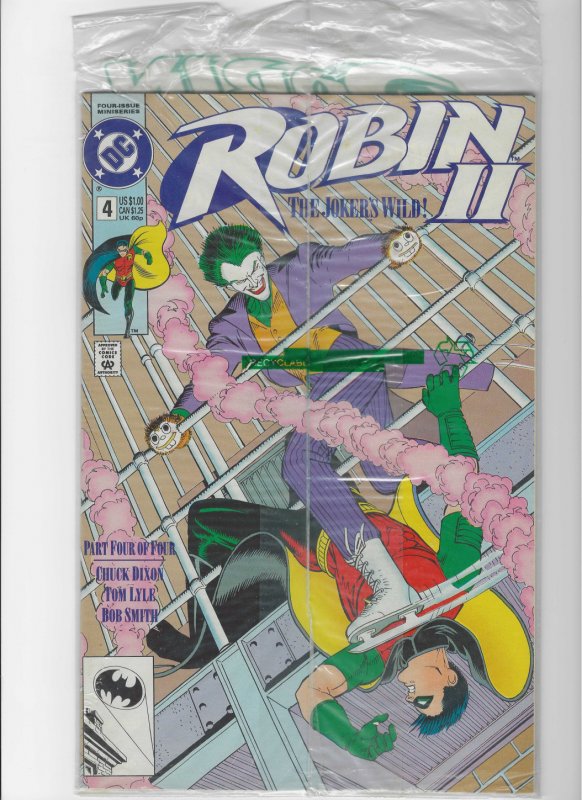 Robin II: The Joker's Wild #4 - opened poly bag- DC 1991 - Combine Ship ...