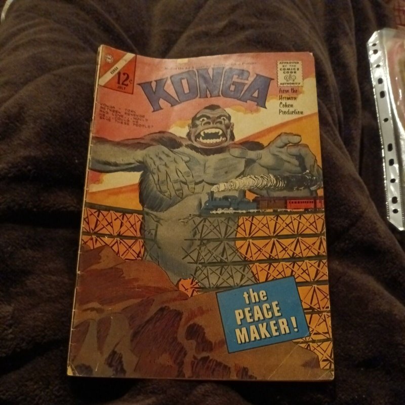 Vintage Charlton 1963 Konga The Peacemaker July Vol 1# 13 Comics Steve ...