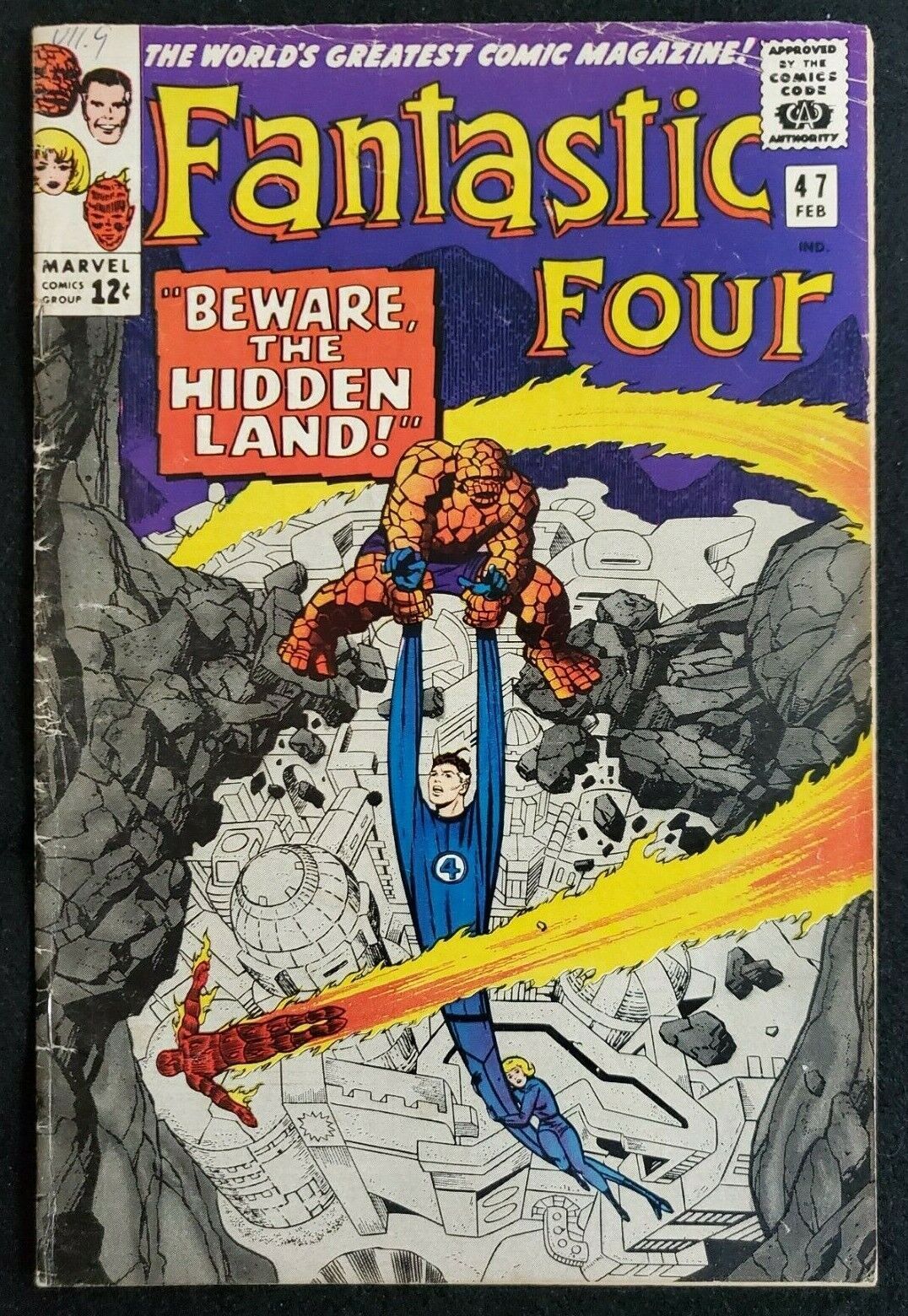 Fantastic Four #47 1st app Maximus Inhumans Lee Kirby 1966 Marvel GD/VG ...
