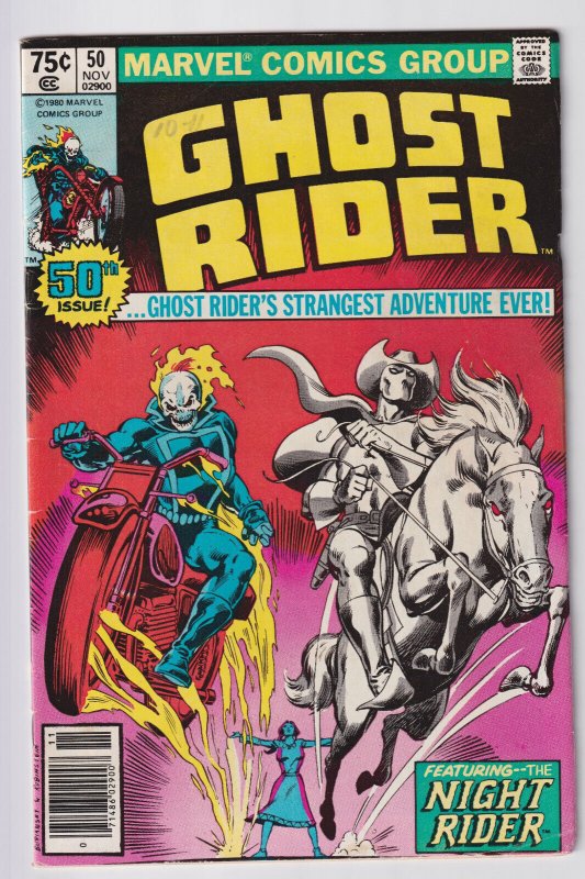 Marvel Comics! Ghost Rider! Issue #50! | Comic Books - Bronze Age ...