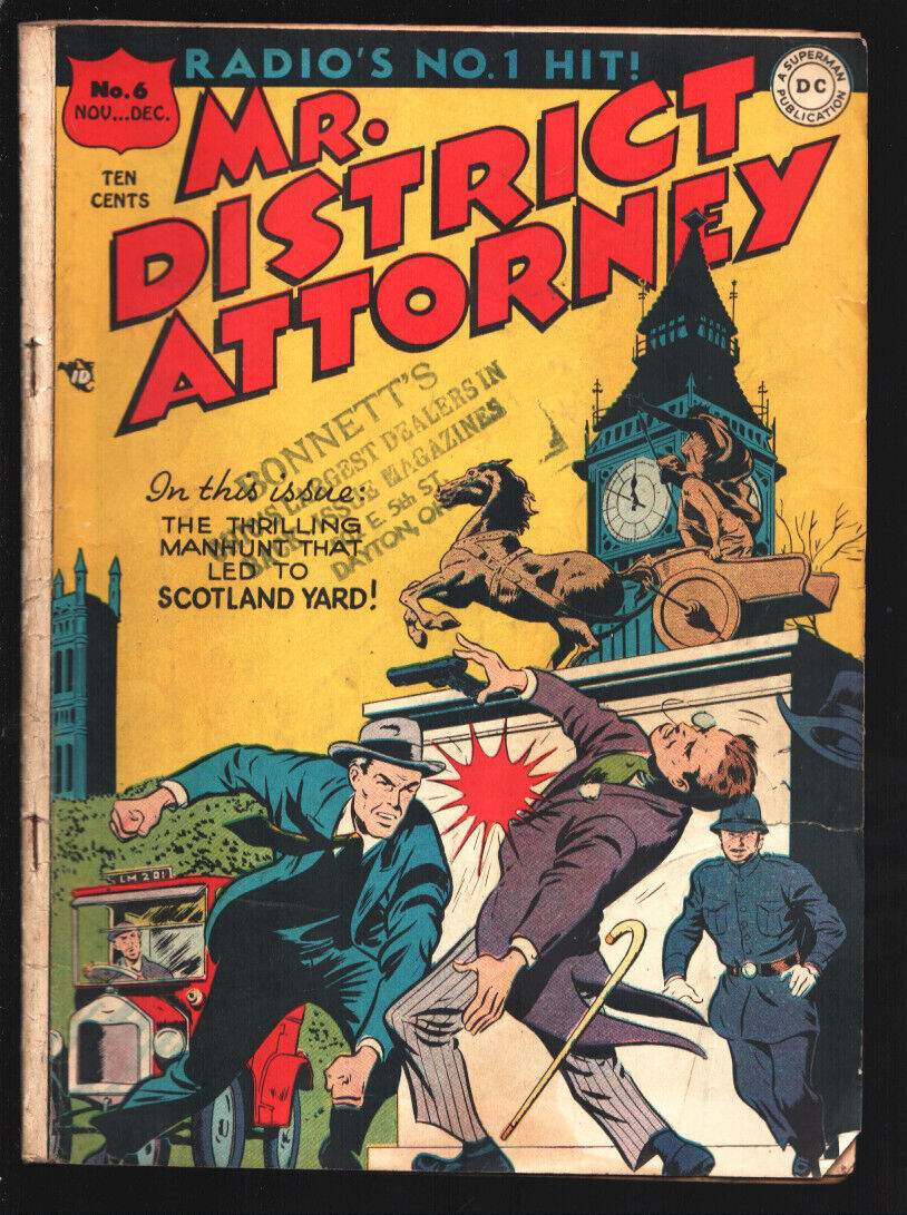 Mr. District Attorney #6 1948-DC-Win-Mortimer cover art-Pre-code crime ...