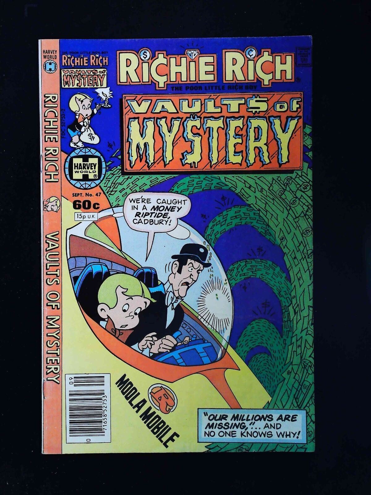 Richie Rich Vault Of Mystery #47 Harvey Comics 1982 Fn/Vf Newsstand ...