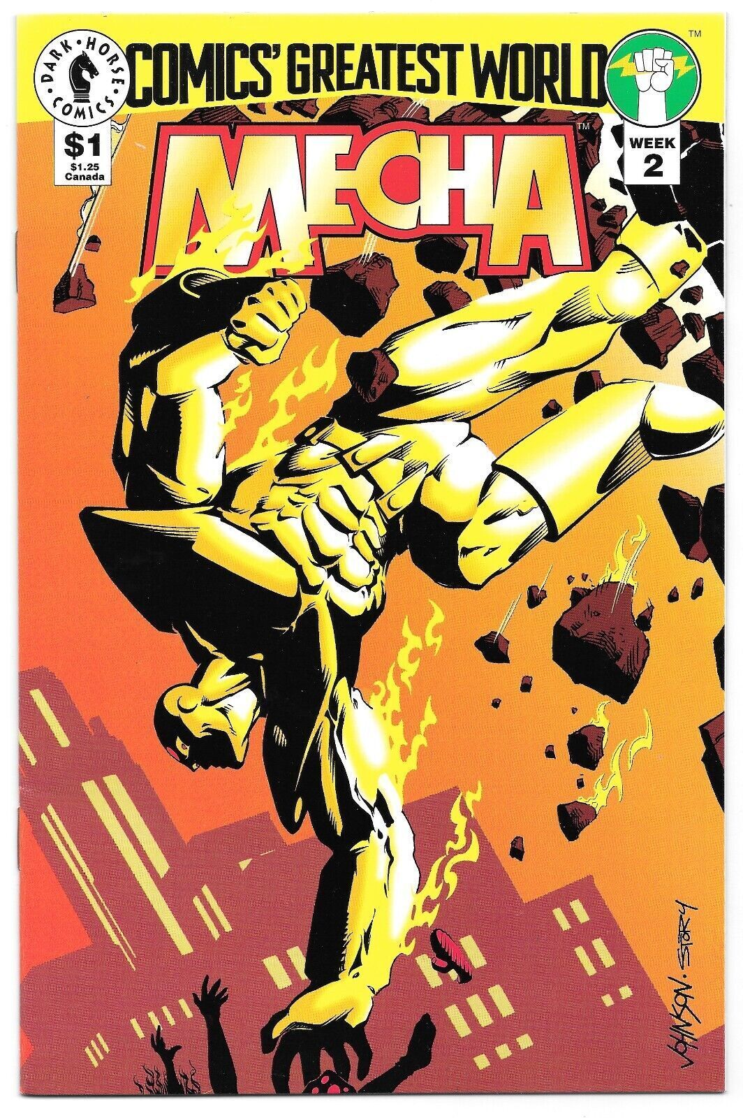 Comic's Greatest Wolrd: Golden City: Mecha #2 (07/1993) Dark Horse ...