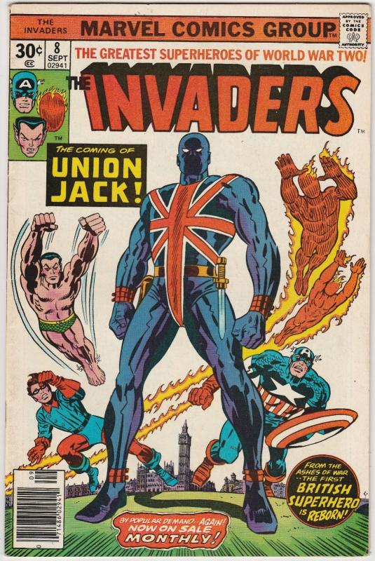 4 The Invaders Marvel Comics # 7 8 9 10 Captain America Namor Human ...