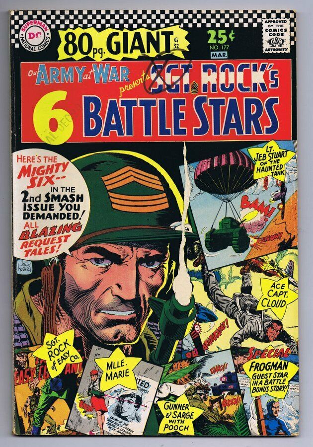 Our Army at War #177 80 Pg Giant ORIGINAL Vintage 1967 DC Comics Sgt ...