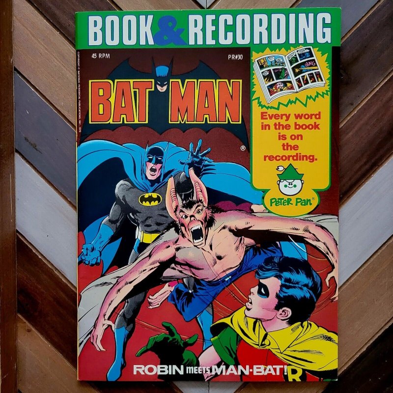 BATMAN Book & Record SET #PR-30 FN/VF (Power/Peter Pan 1975) Man-Bat ...