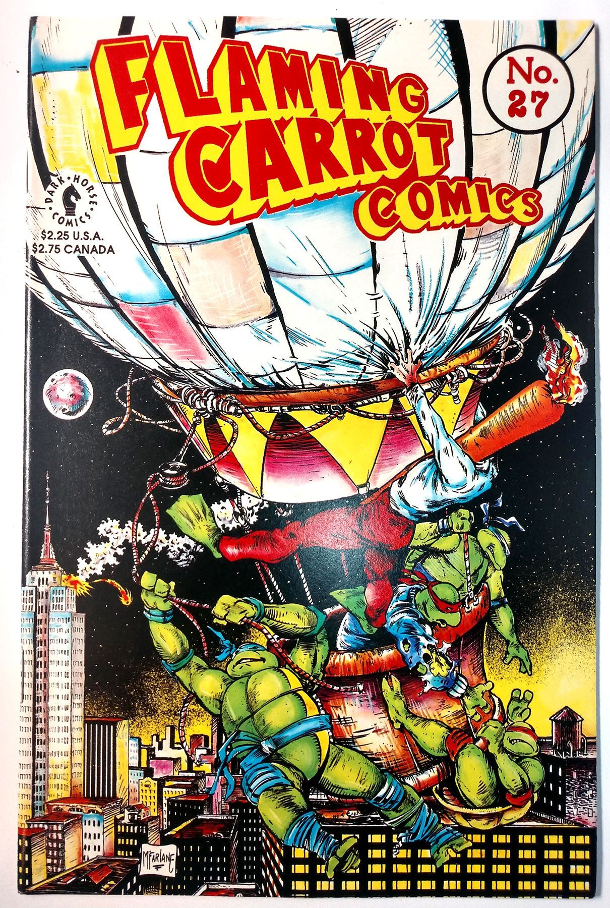 Flaming Carrot Comics #27 (9.2, 1991) Todd McFarlane Cover | Comic Books - Copper Age, Dark ...