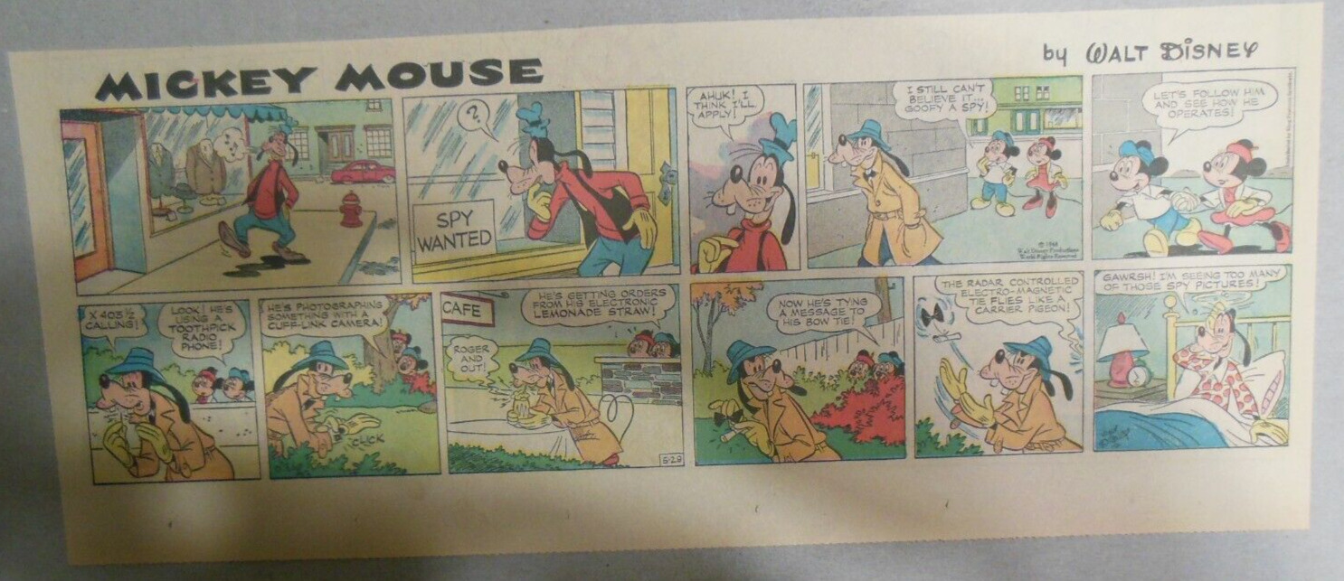 (38) Mickey Mouse by Walt Disney Studios from 1966 Size: Thirds & 1/4's ...