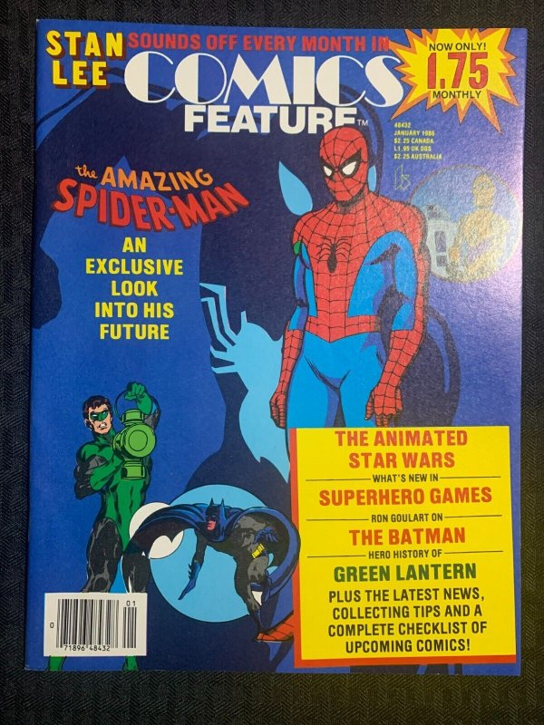 1986 COMICS FEATURE Magazine #40 FN+ 6.5 Amazing Spider-Man / Star Wars ...