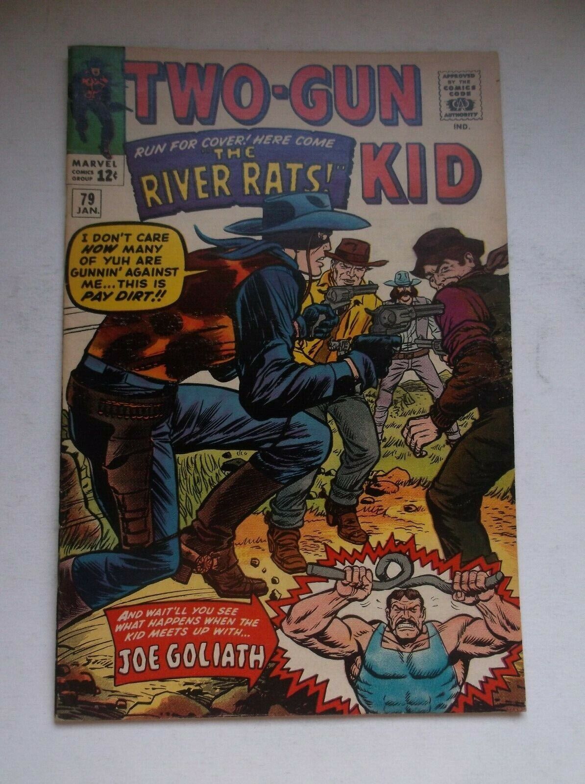 Marvel: Two-Gun KID #79, "The River Rats", Featuring: JOE Goliath, 1966 ...
