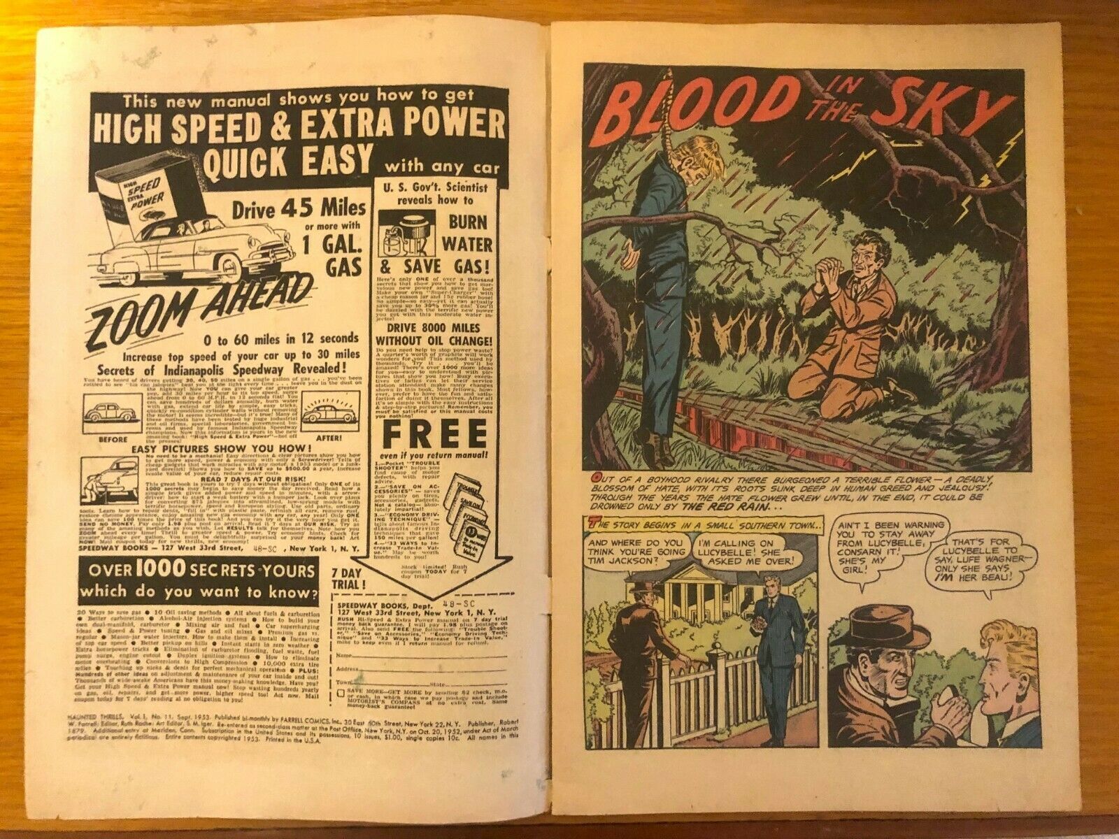 HAUNTED THRILLS #11 VG+ Horror Nazi death camp story | Comic Books ...