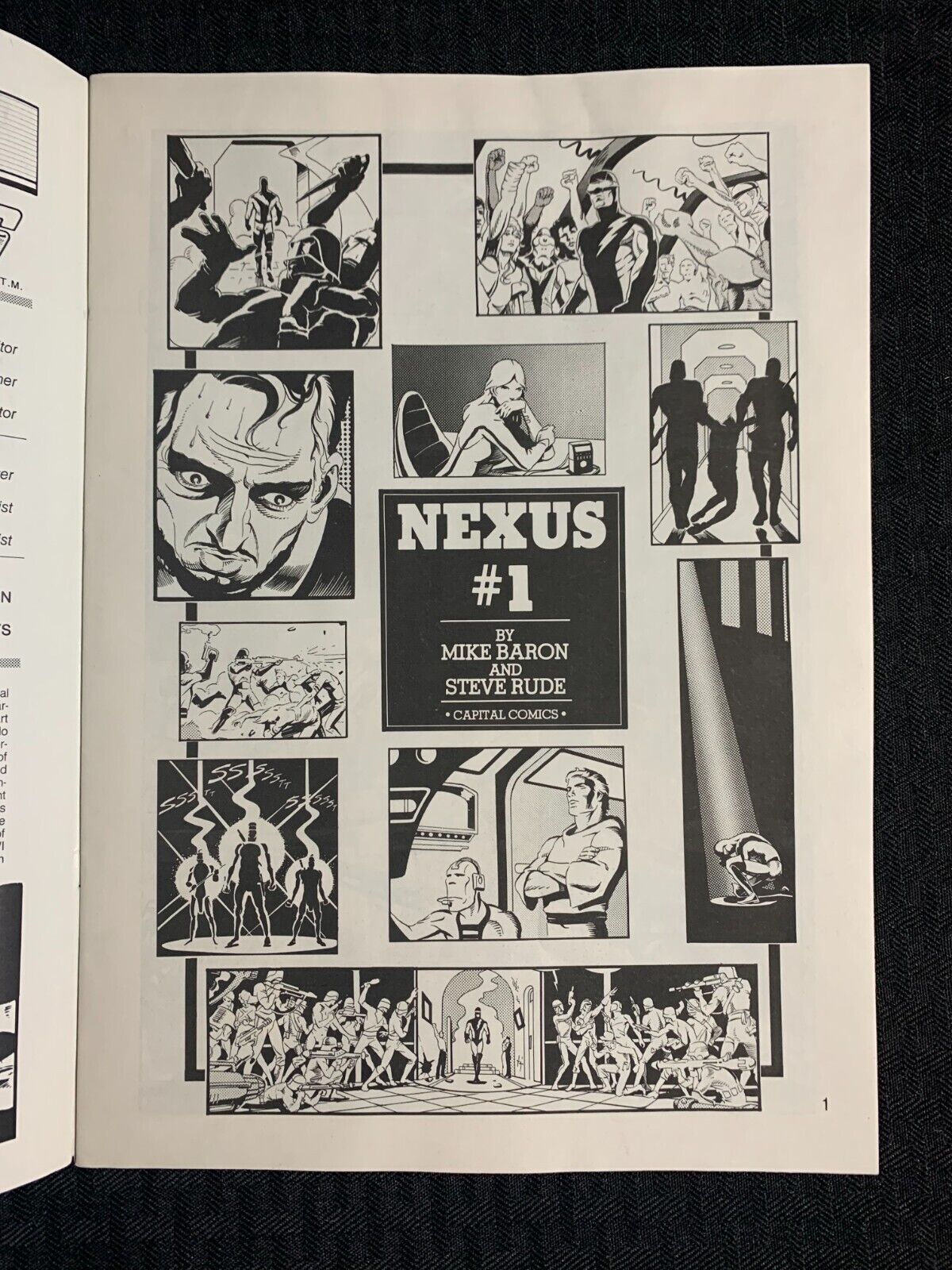 1981 NEXUS Magazine #1 FN 6.0 Capital Comics Steve Rude Mike Baron w ...
