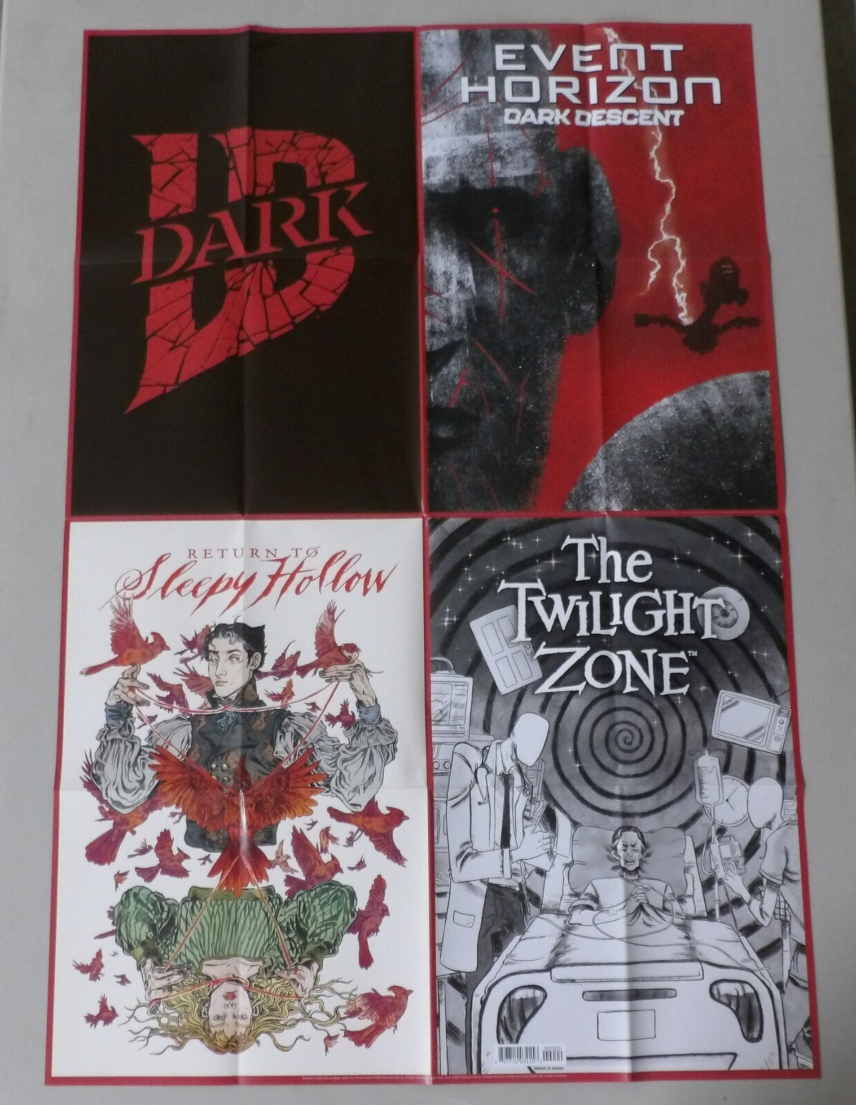 IDW Dark Poster - Event Horizon - Twilight Zone - Sleepy Hollow ; IDW ...