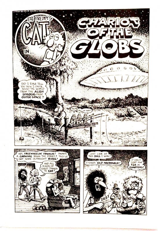 The Adventures of Fat Freddy's Cat 2 Chariot of the Globs Gilbert ...