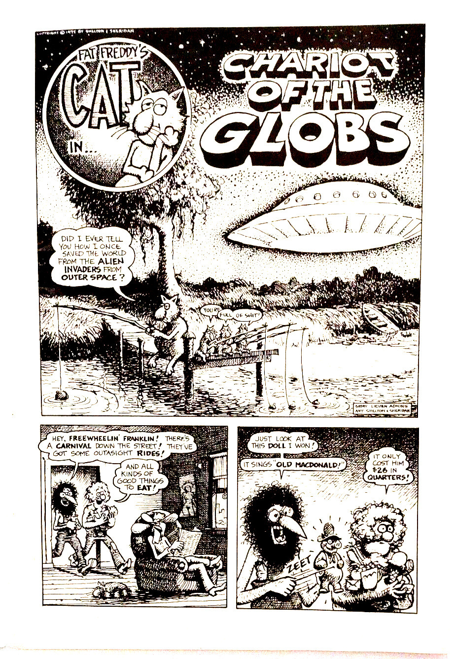 The Adventures of Fat Freddy's Cat 2 Chariot of the Globs Gilbert ...