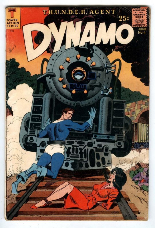 Thunder Agents Dynamo #4 June 1967 WALLY WOOD art Tower Comics STEAM ...