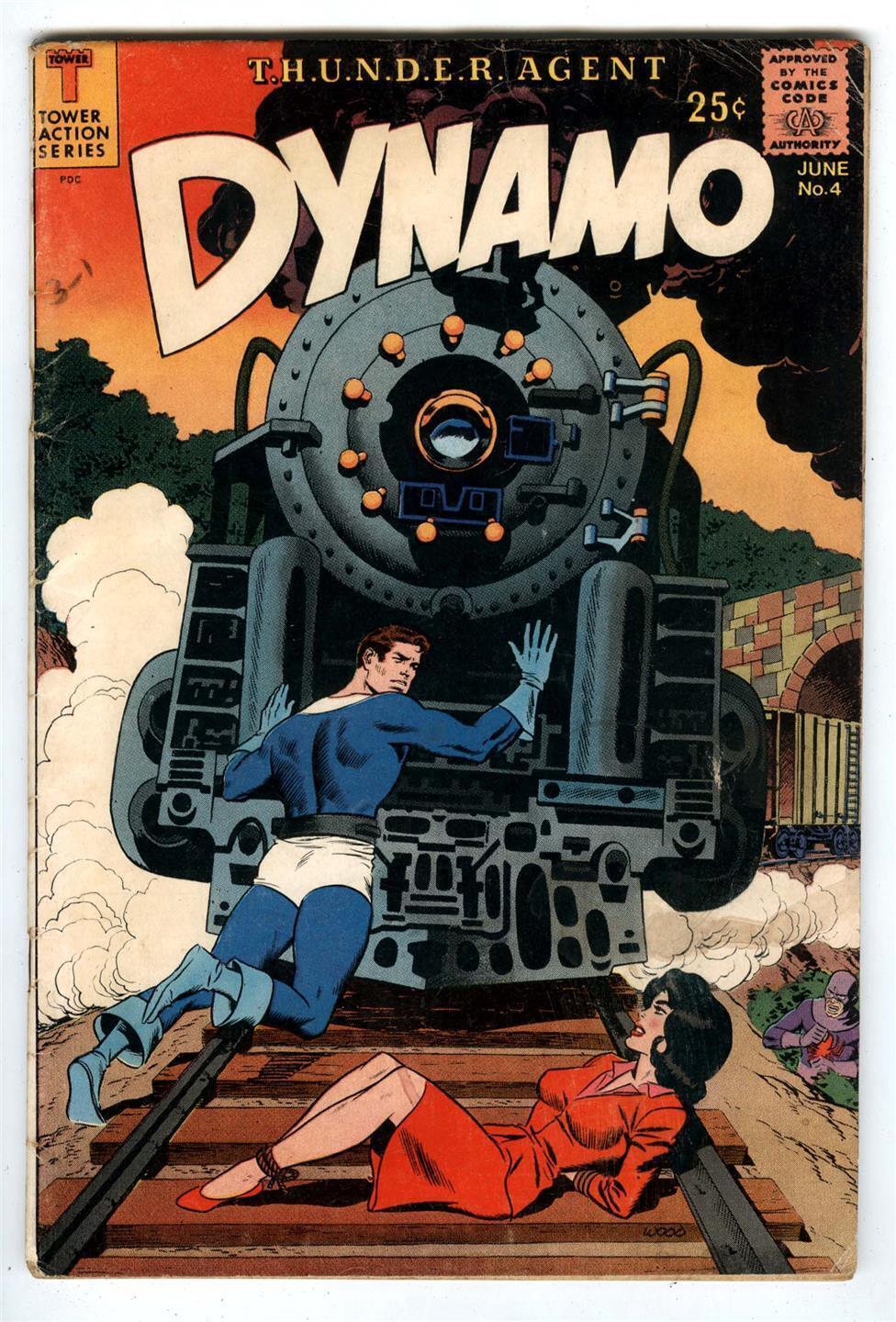 Thunder Agents Dynamo #4 June 1967 WALLY WOOD art Tower Comics STEAM ...