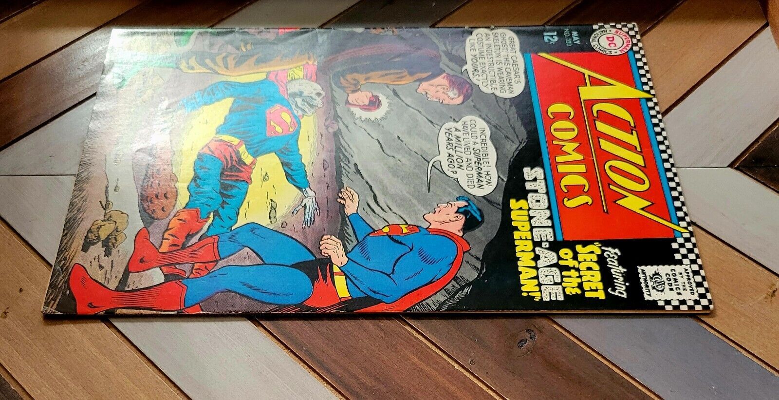 Action Comics #350 FN- (DC 1967) Ft. "Stone AGE Superman" Batman, Green ...