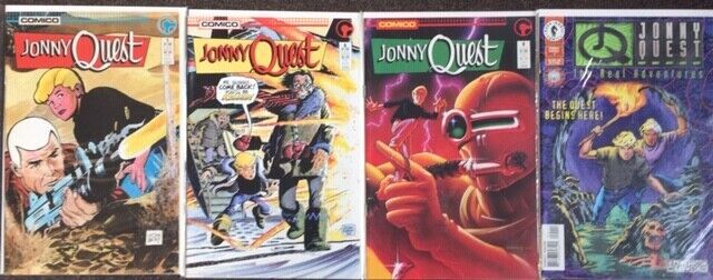 4 Jonny Quest Comics 1 6 8 Comico Jonny Quest The Real Adventures 1 ...