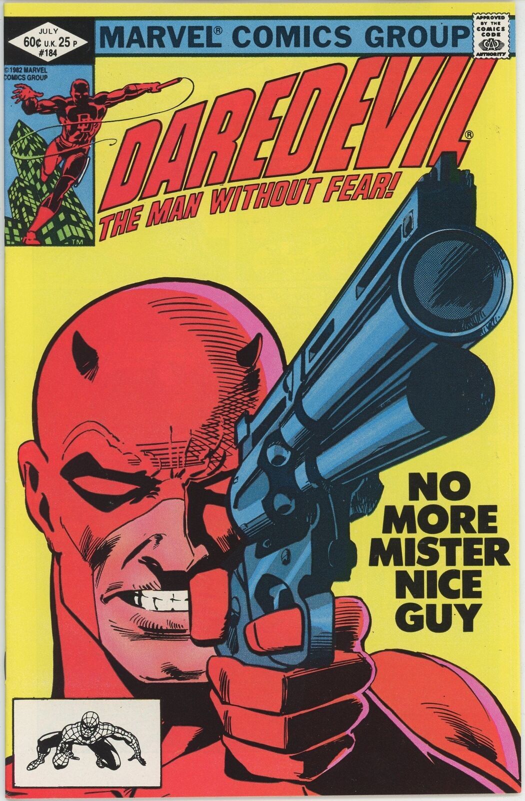 Daredevil #184 (1964) - 9.4 NM *Daredevil Shoots Punisher/Angel Dust ...