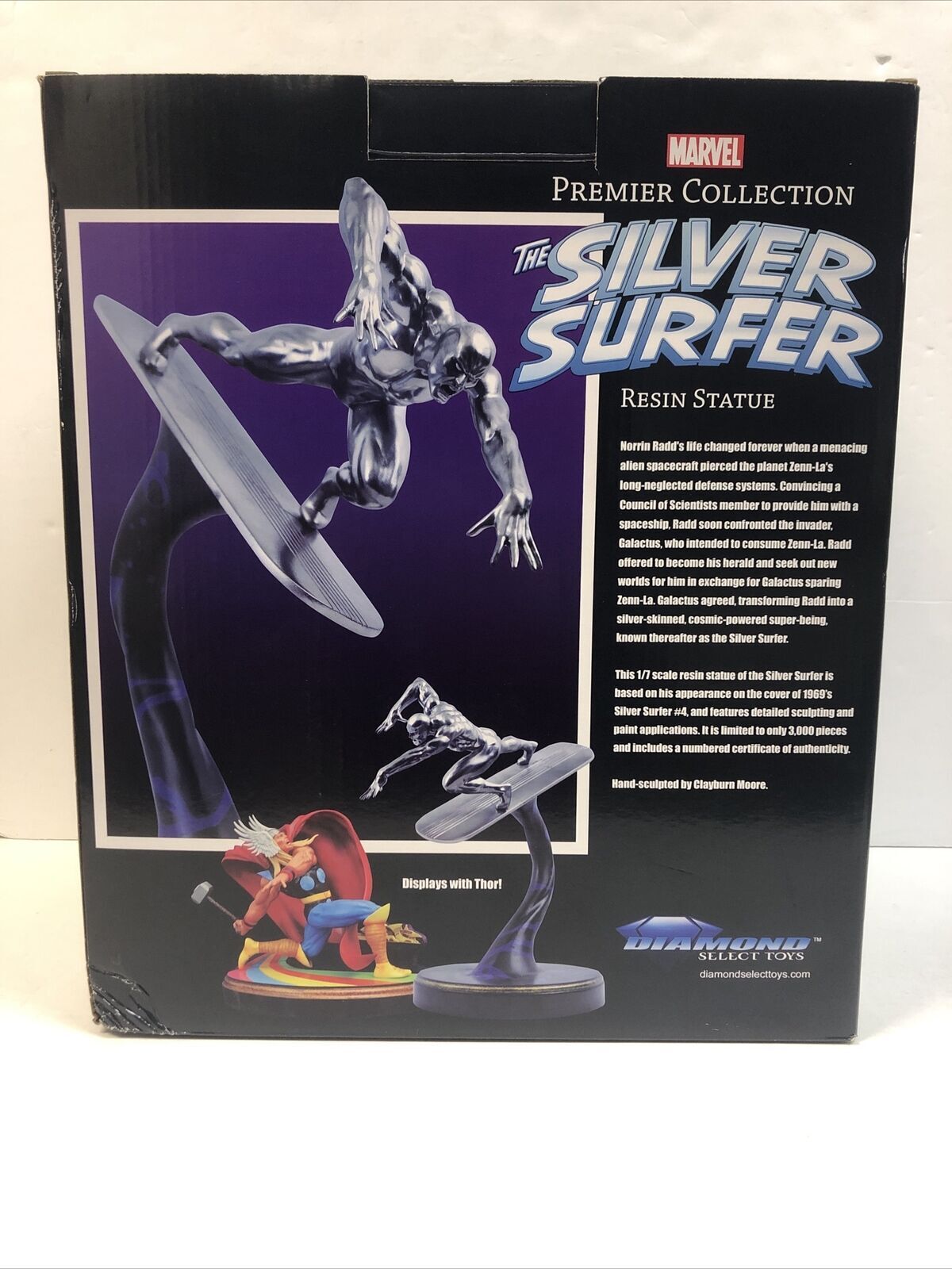 Marvel Premier Collection Silver Surfer Statue(2020) (223/3000) Broken ...