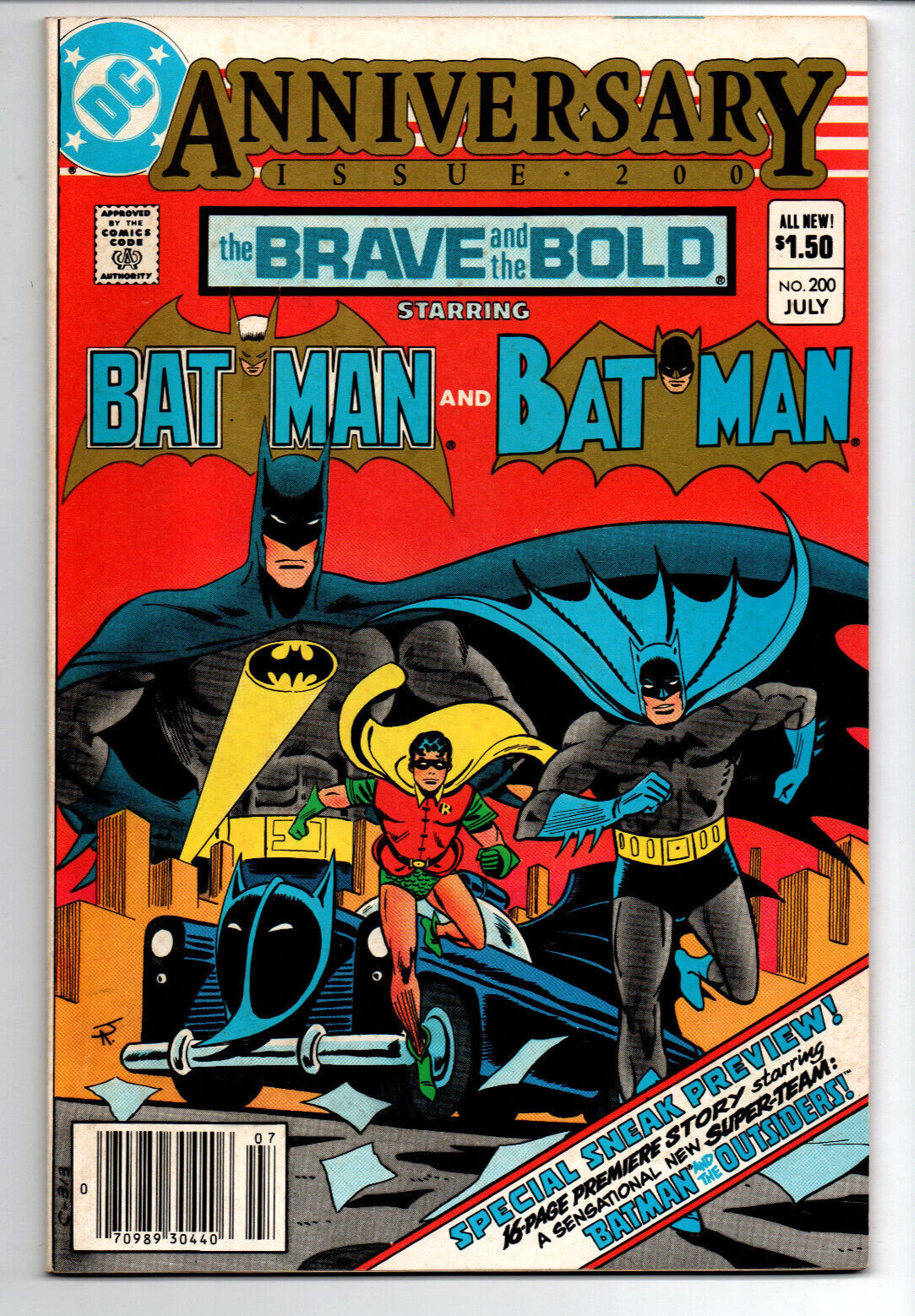 Brave and the Bold #200 newsstand - Last Issue - Batman - 1st Katana ...