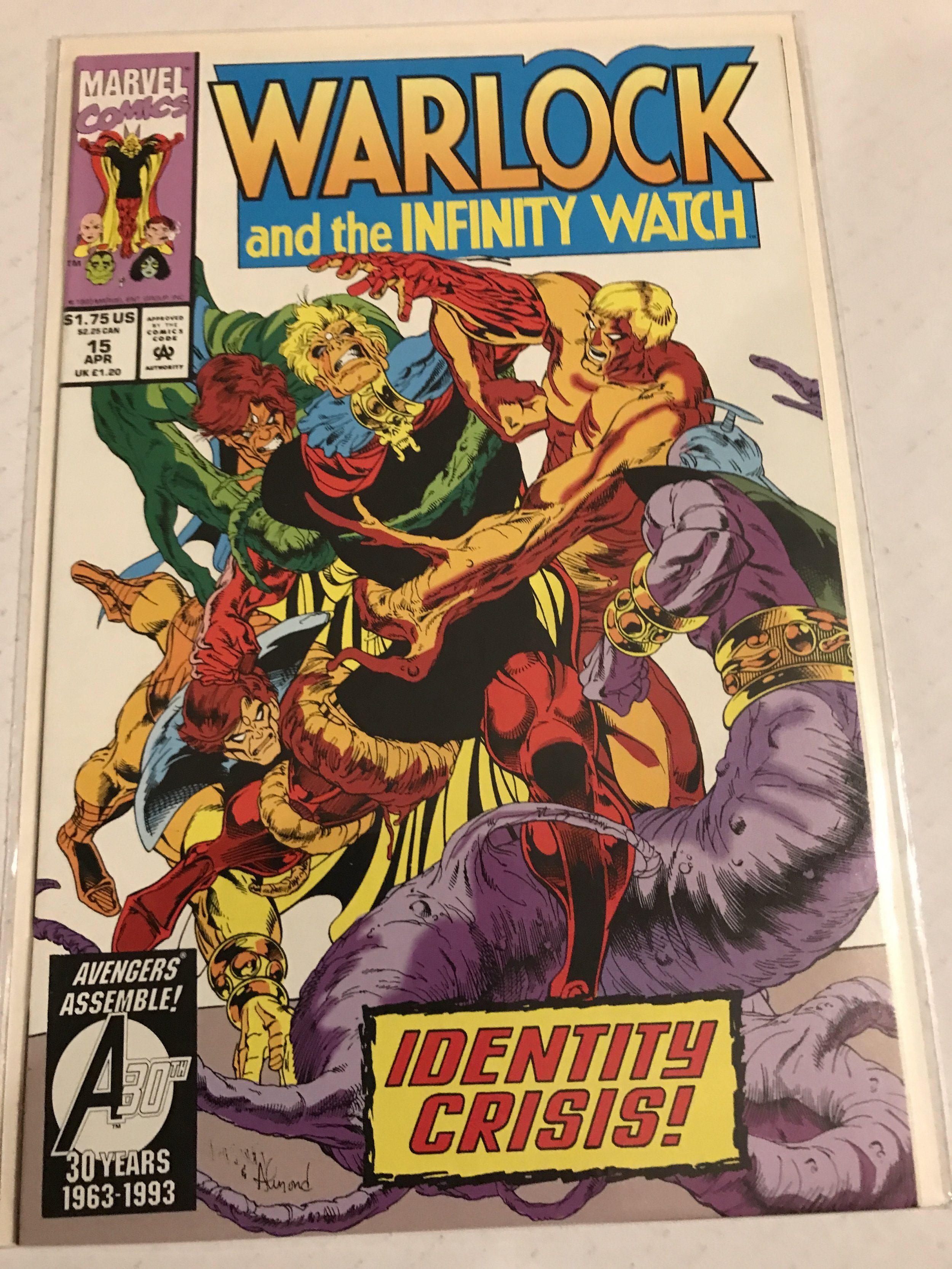 WARLOCK and the INFINITY WATCH #15 : Marvel 4/93 NM-; Warlock | Comic ...
