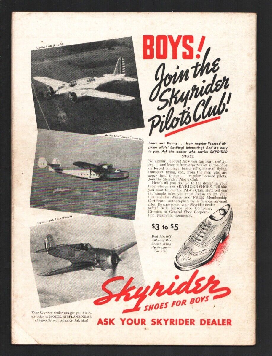 Model Airplane News 11/1939-The Folkerts Racer pulp style cover ...