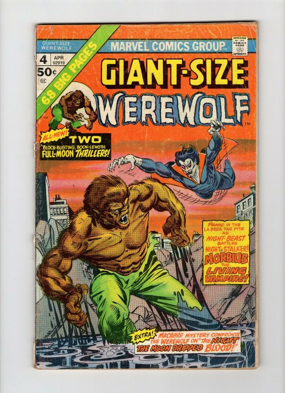 Giant Size Werewolf #4 (Marvel, 1975) Low Grade | Comic Books - Bronze ...