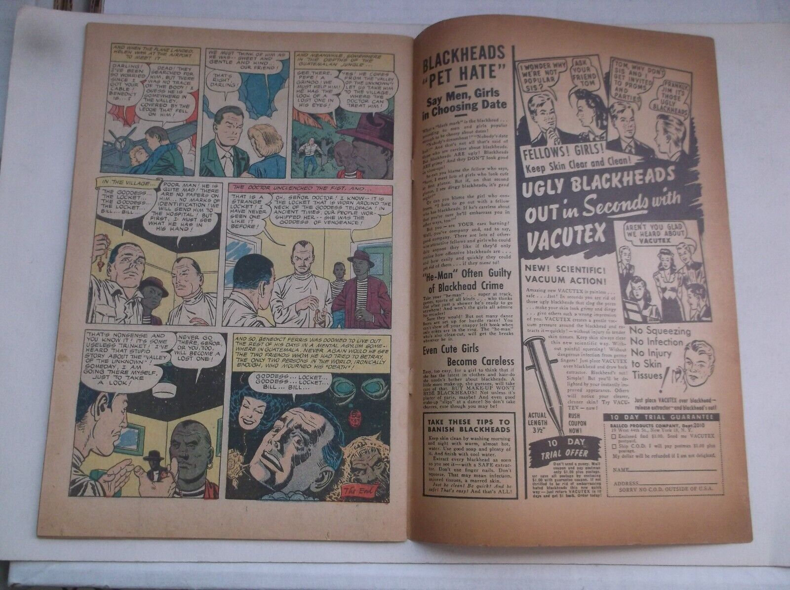 ACE Magazine: WEB of Mystery #5, Cro-Magnon MAN Cover, Rare GA Comic ...