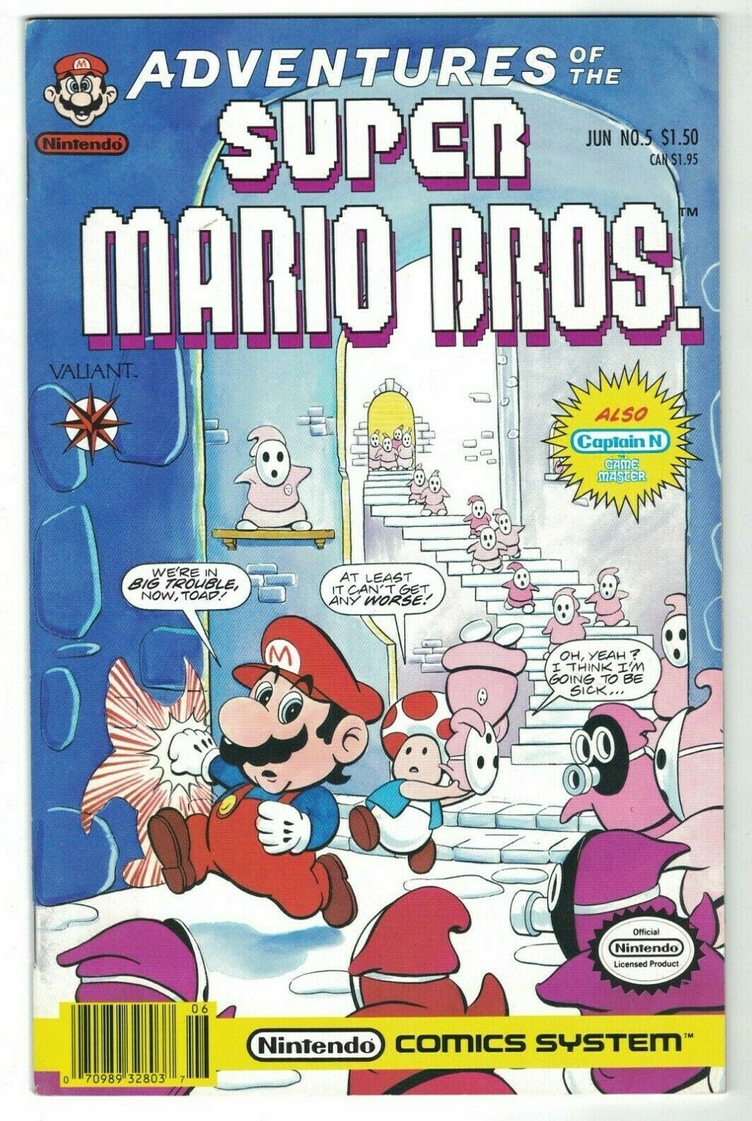 Adventures of the Super Mario Bros. #5 FN; Valiant | nintendo comics ...