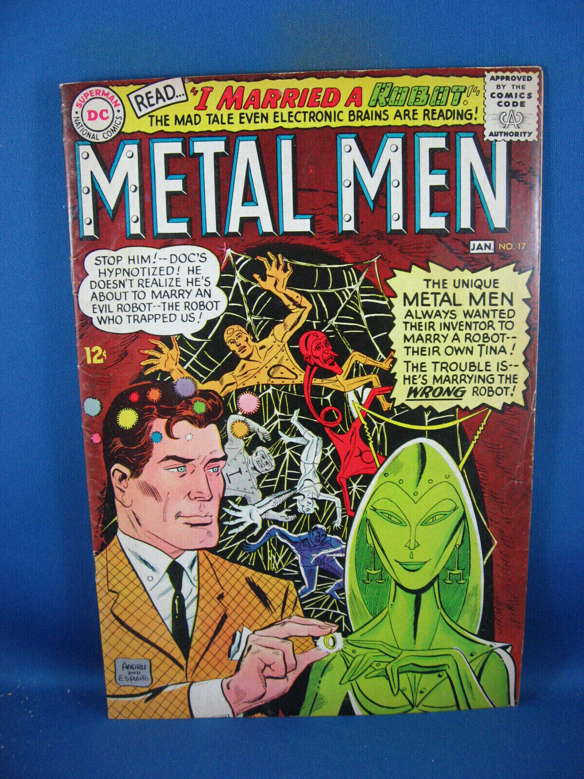 Metal MEN 17 F VF 1966 Robot CVR | Comic Books - Silver Age, DC Comics ...