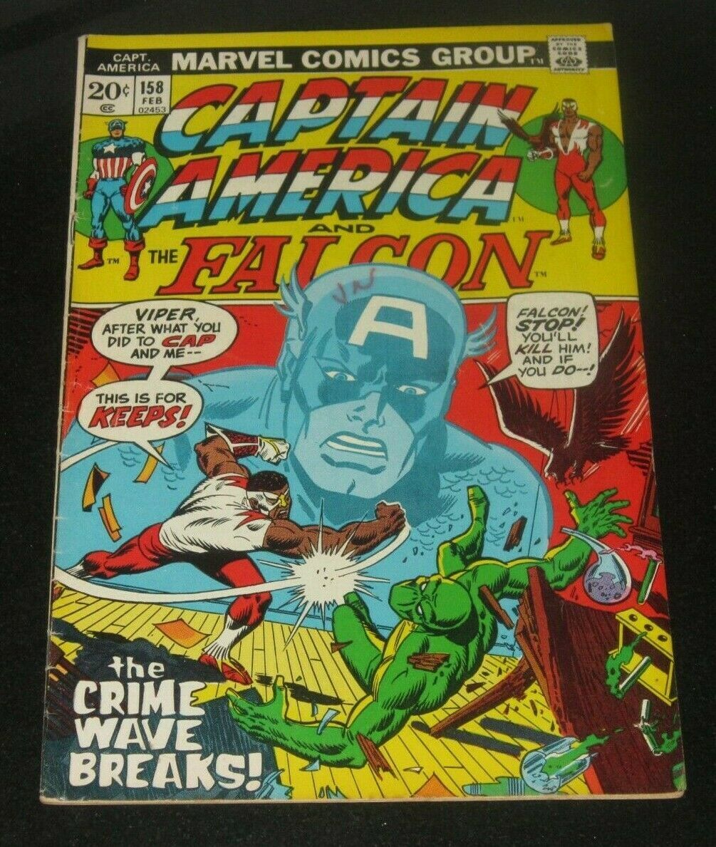 Captain America and the Falcon #158 FN- 1973 Marvel Bronze Age Comic ...