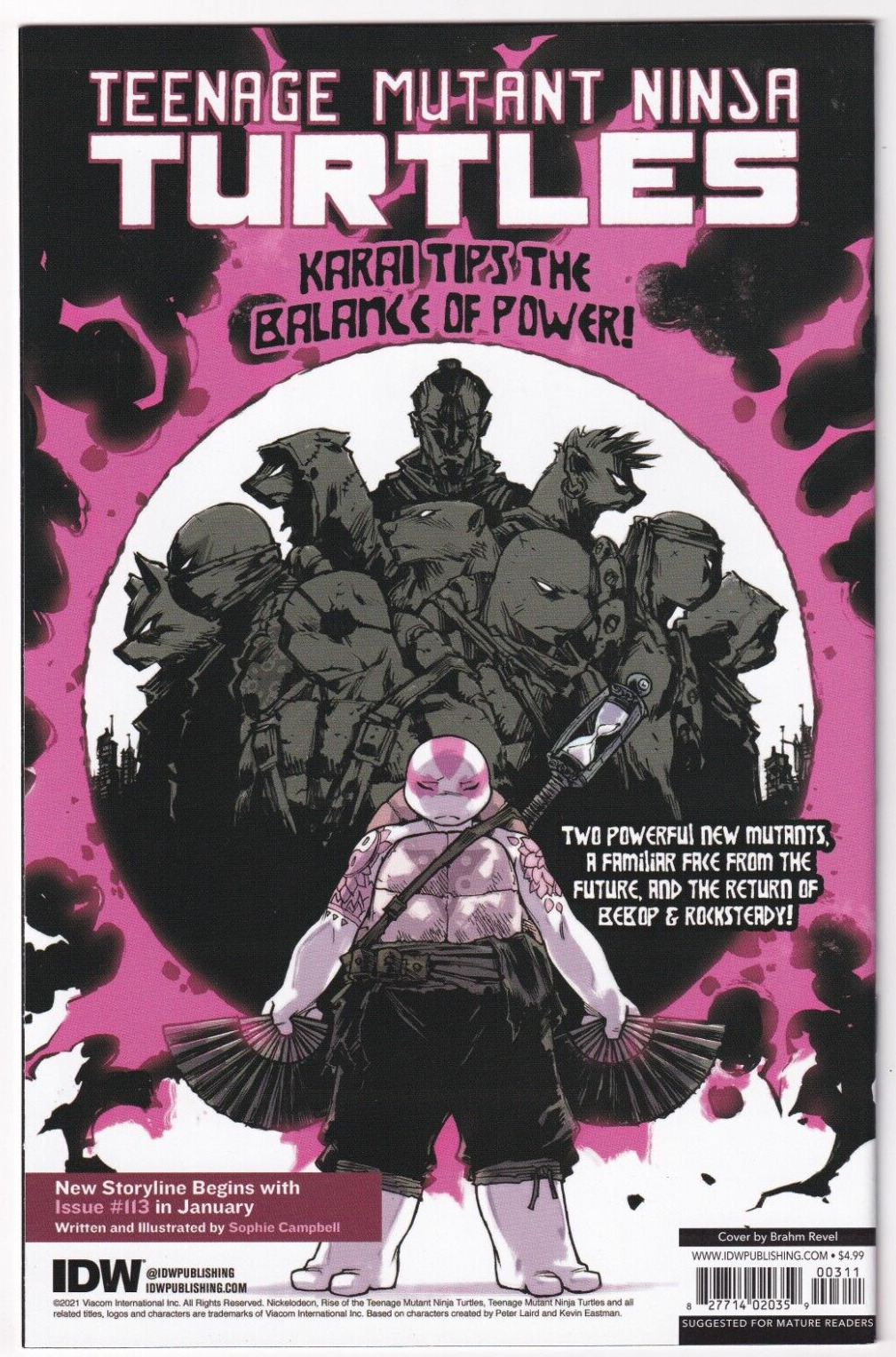 Teenage Mutant Ninja Turtles Jennika II #3 A January 2021 IDW Brahm ...