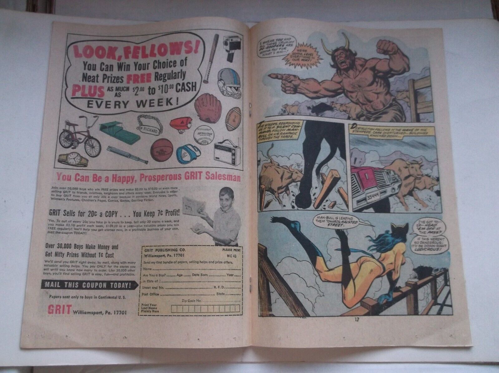 Marvel: Beware the Claws of...the CAT #4, "Stampede!", Rare Last Issue ...