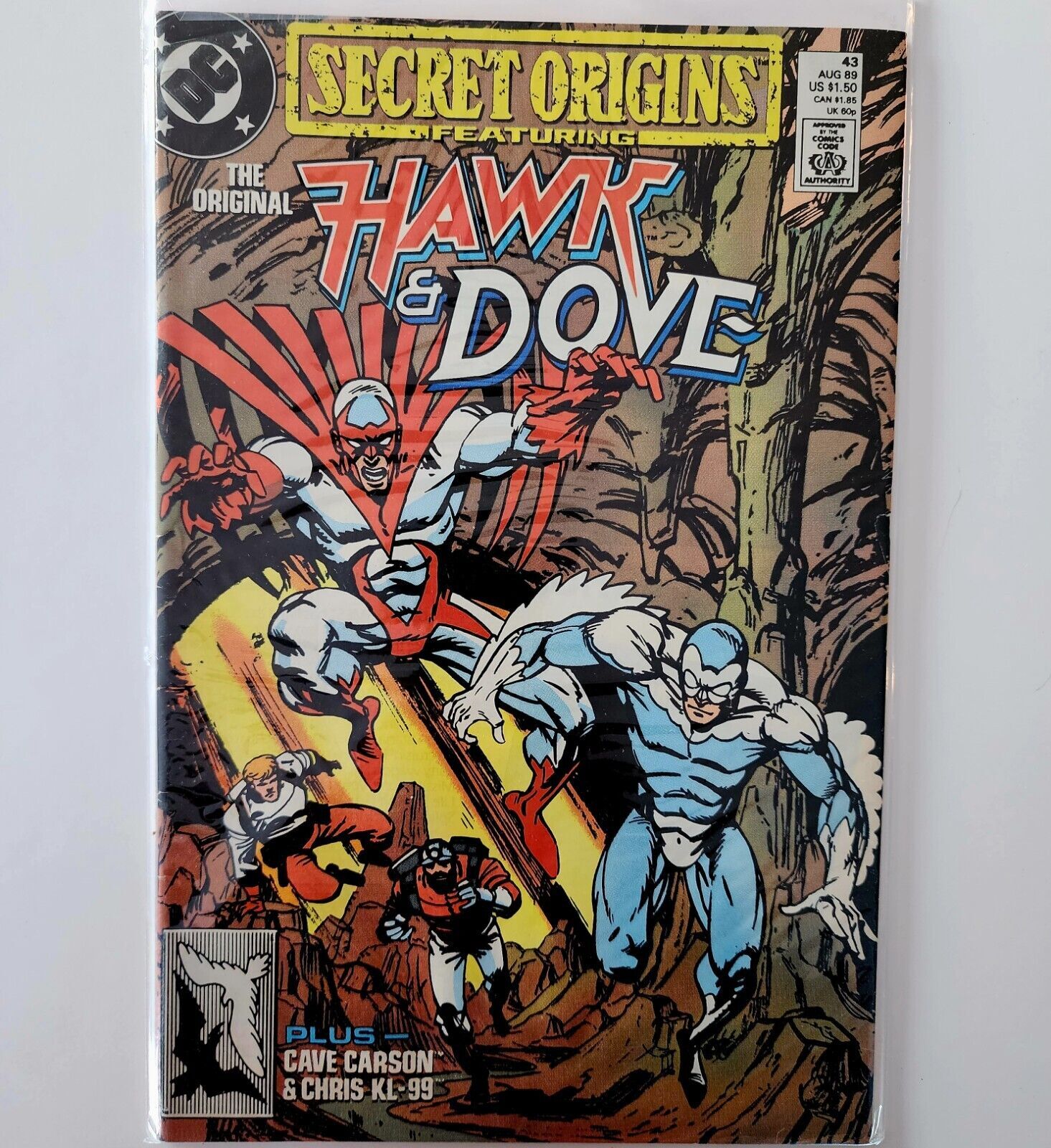 1989 DC Comics Hawk and Dove #43 Comic Book Vintage Secret Origins ...