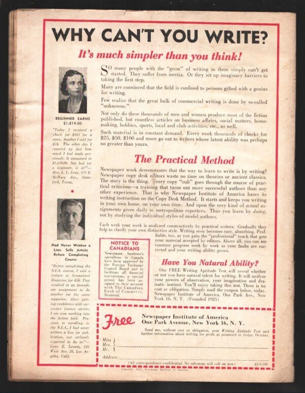 Judge 10/1945-WWII era cover art-America's Humorous Magazine-Cartoons ...