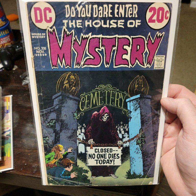 House of Mystery 208 Classic Cemetery Cover | Comic Books - Bronze Age ...