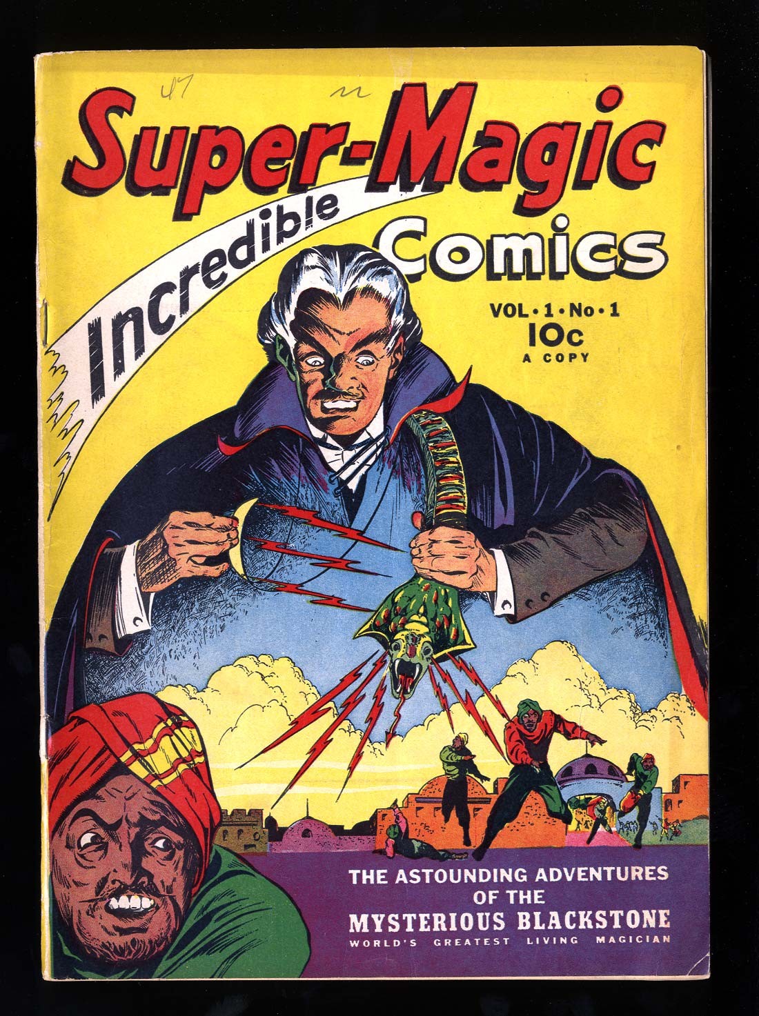 Super-Magic Comics (1941) #1 FN/VF 7.0 Scarce! Blackstone the Magician ...
