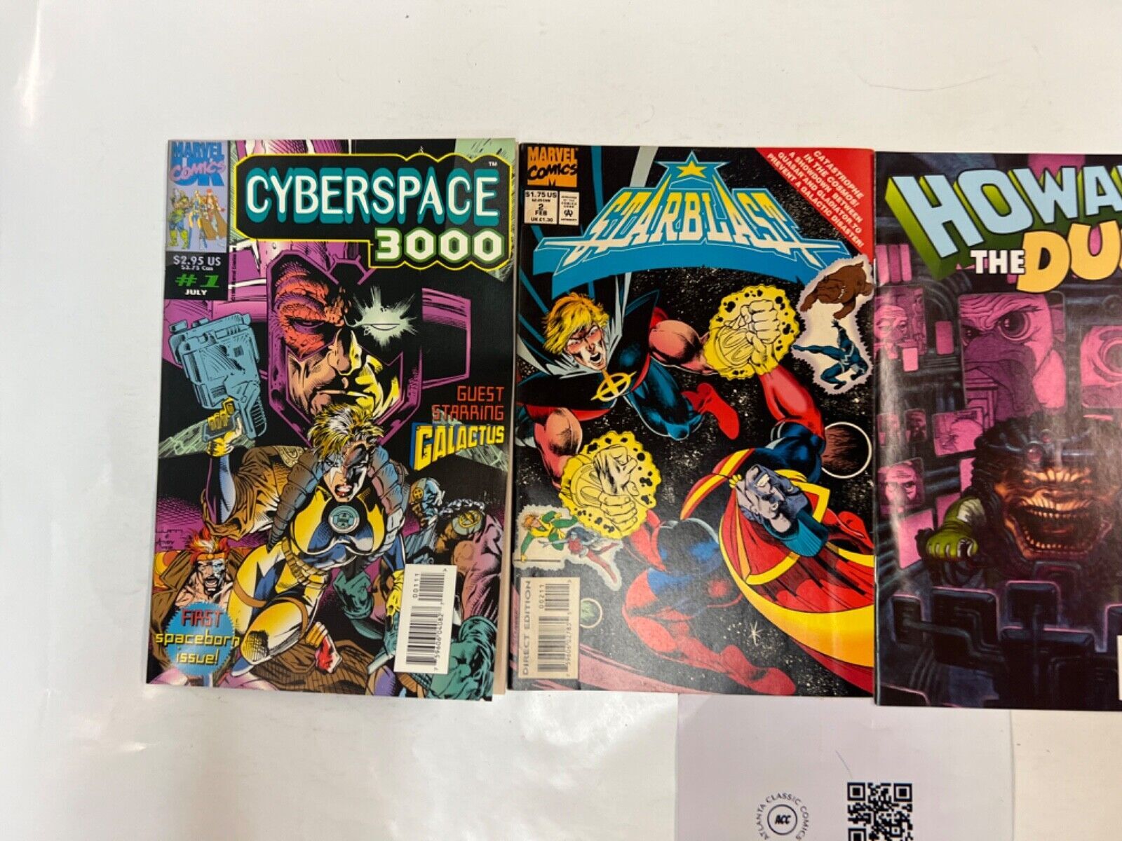 4 Marvel Comics Cyberspace 3000 # 1+Starblast # 2+Cage # 3+Howard # 2 ...
