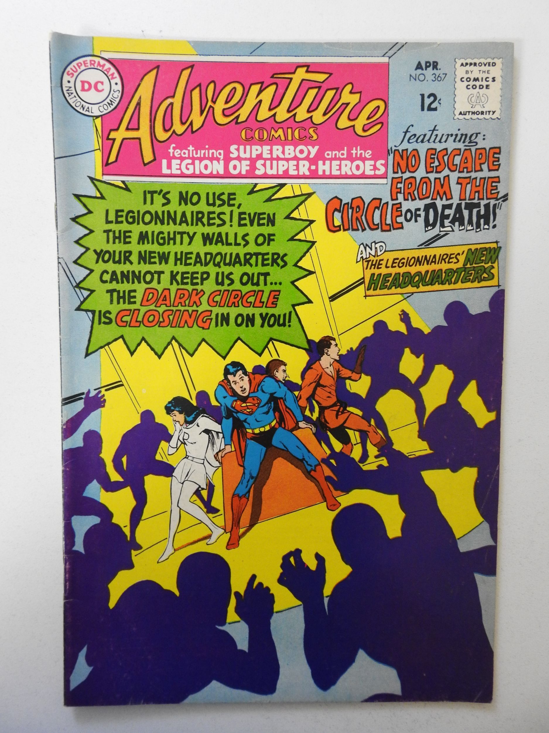 Adventure Comics #367 (1968) VG Condition moisture stain | Comic Books ...