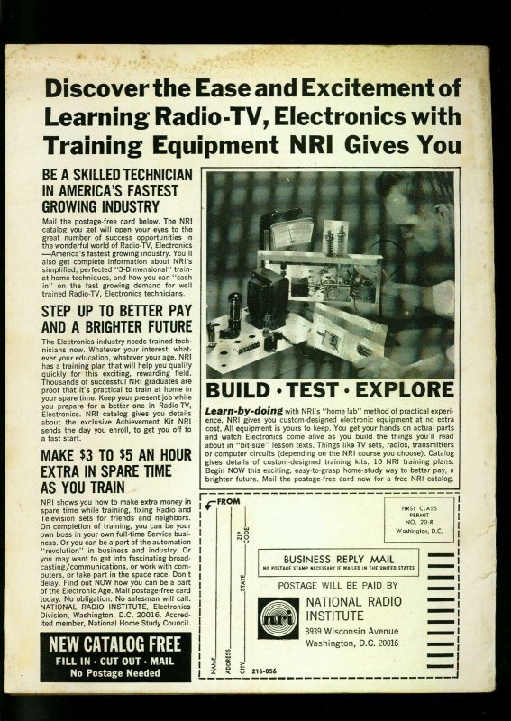 Battle Cry Pulp Magazine October 1966- Nazi Buried Alive cover- Chicago ...