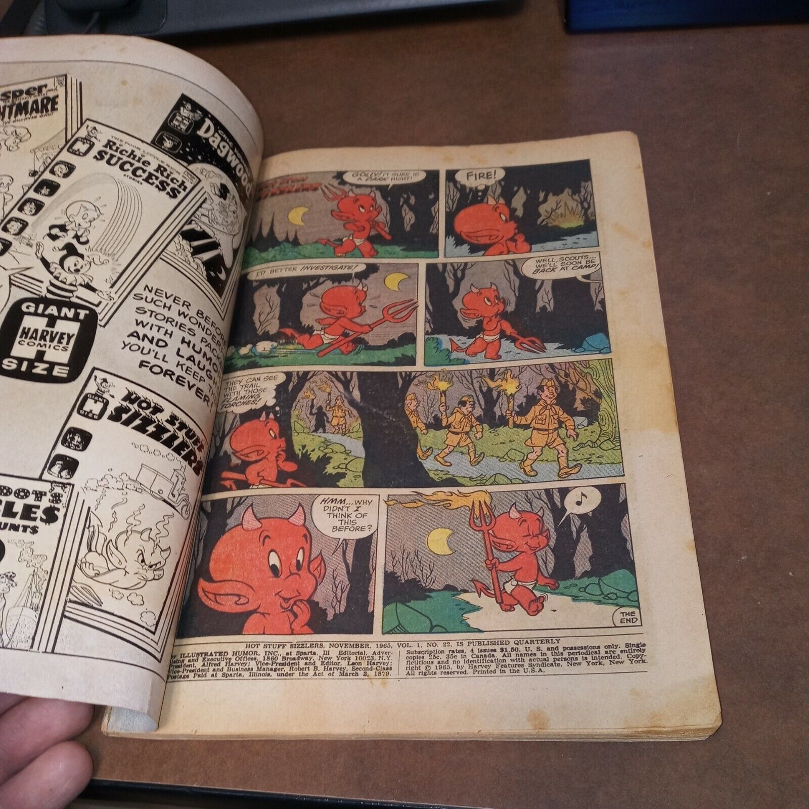 HOT STUFF SIZZLERS #22 harvey giant comics 1966 silver age cartoon ...