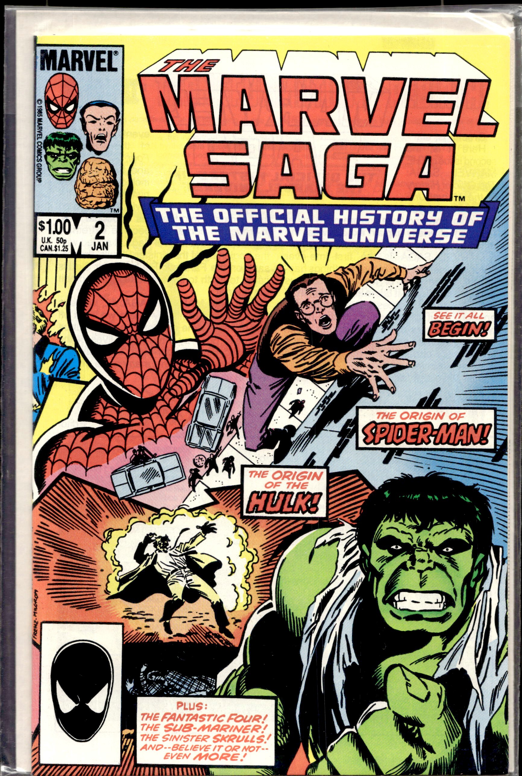 The Marvel Saga The Official History of the Marvel Universe #2 (1986 ...