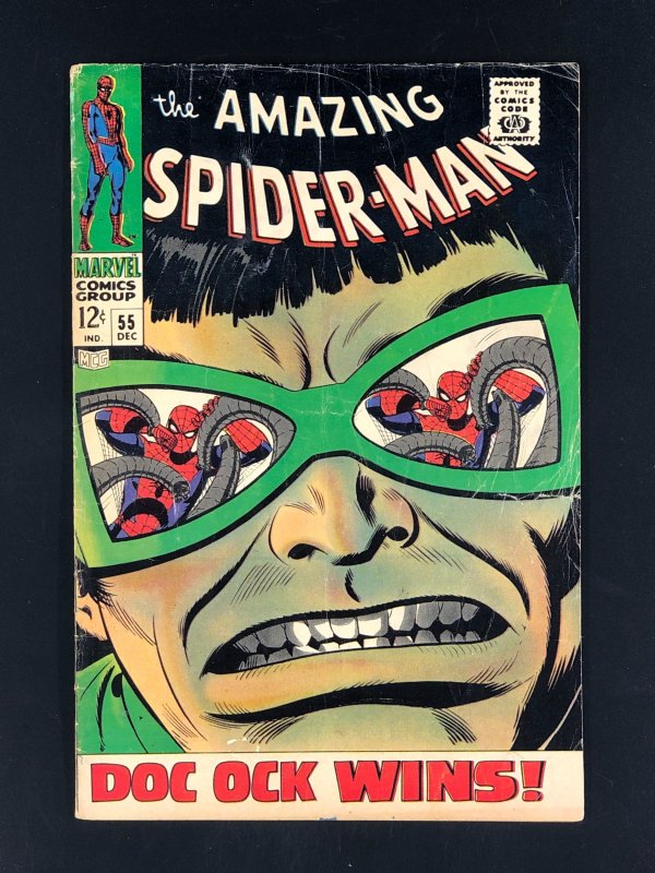 The Amazing Spider-Man #55 (1967) GD/VG Iconic cover art by John Romita ...