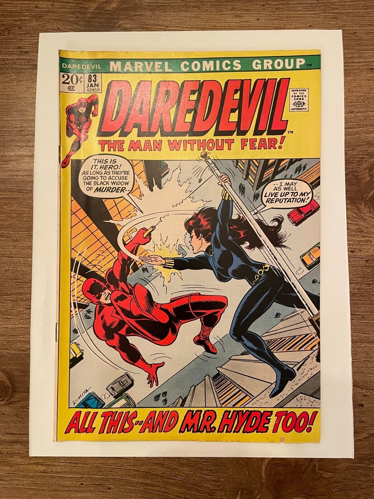 Daredevil # 83 FN Marvel Comic Book Spider-Man Avengers Hulk Thor Owl 6 ...